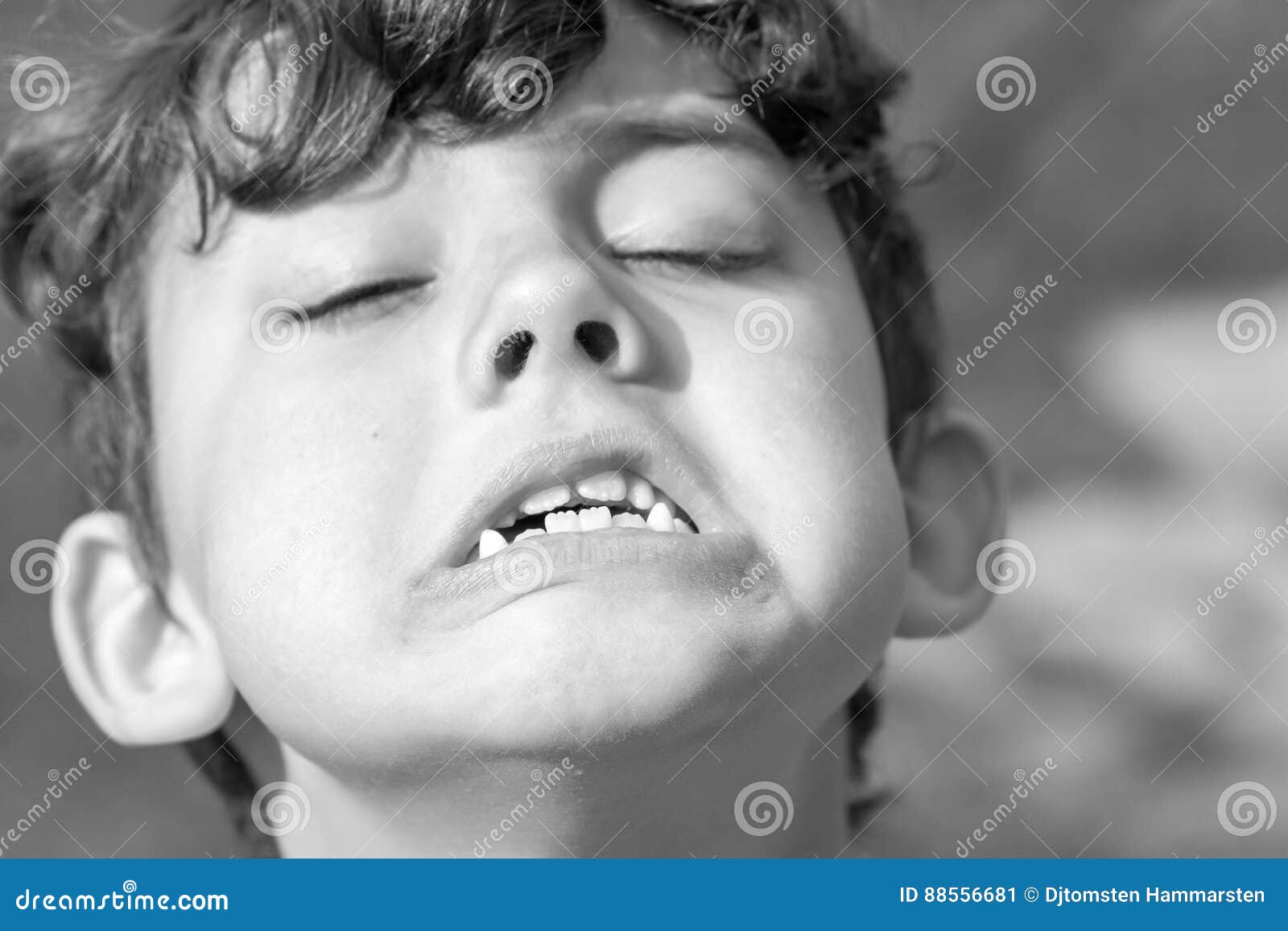 Kid Making Strange Facial Expressions Stock Image - Image of goofy ...