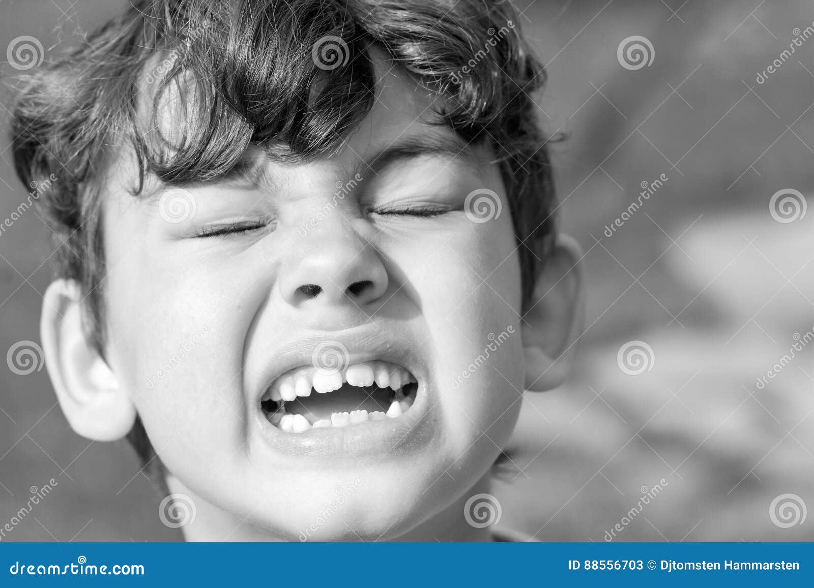 Kid Making Strange Facial Expressions Stock Image - Image of playing ...