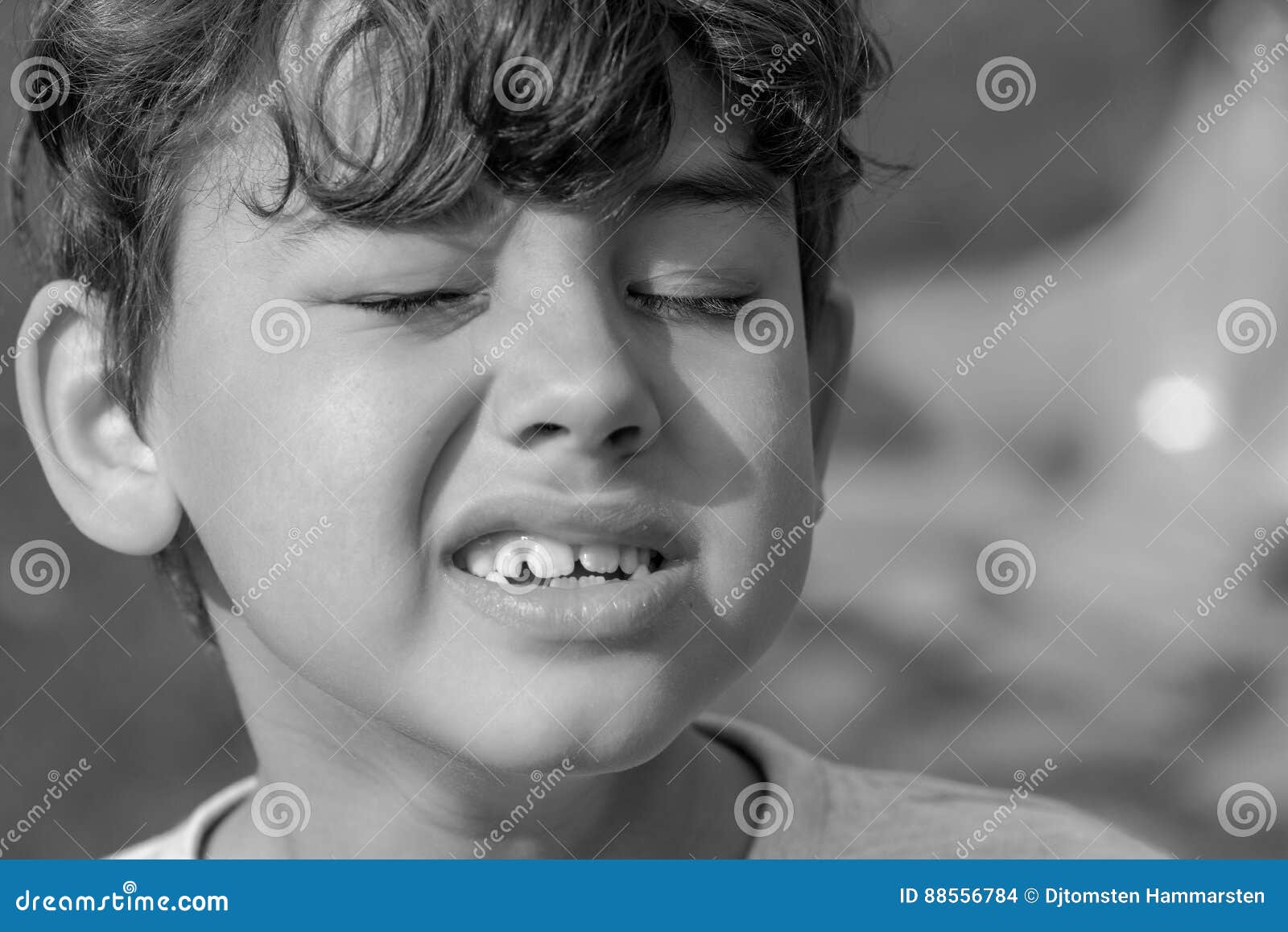 Kid Making Strange Facial Expressions Stock Photo - Image of stretch ...
