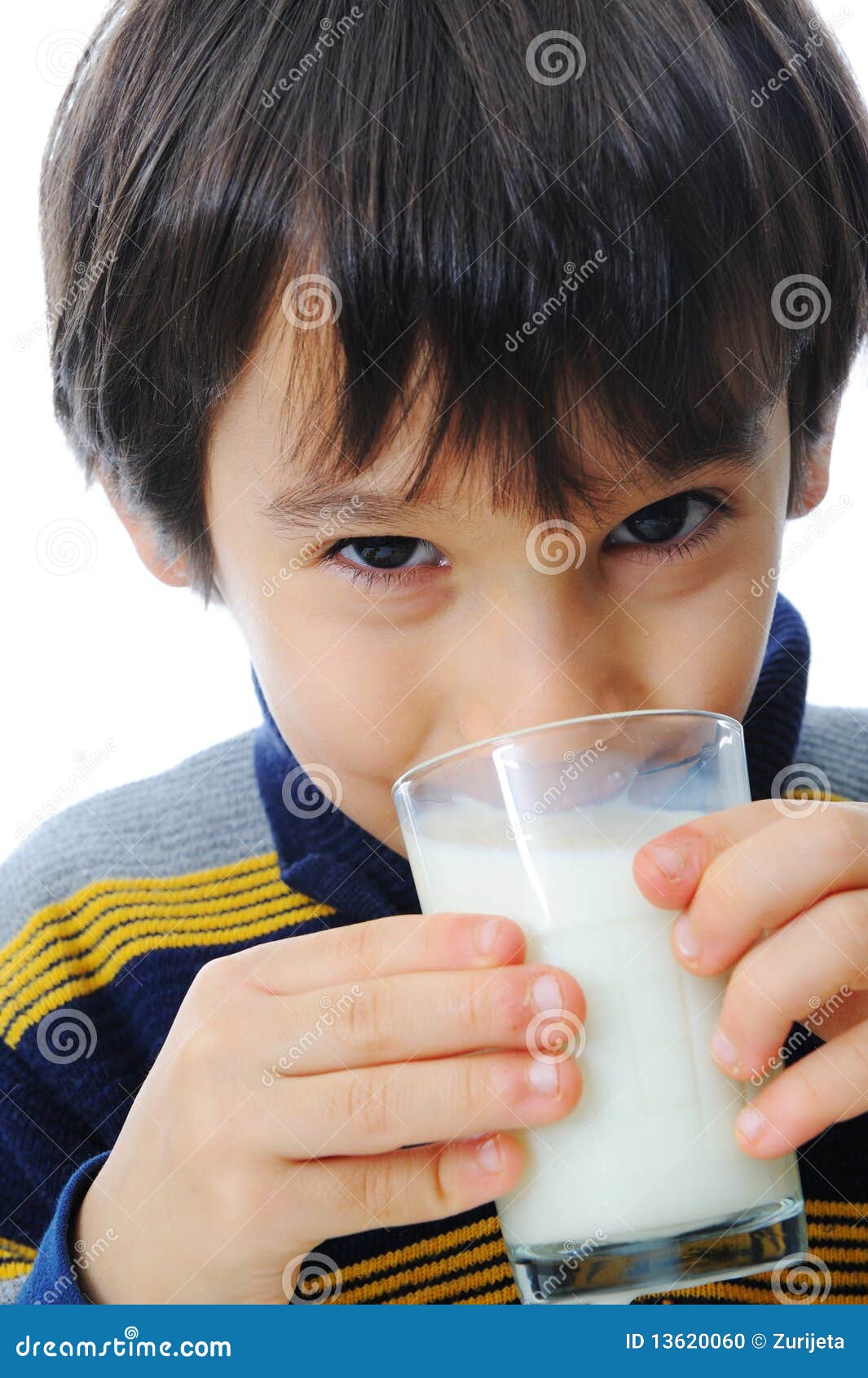 Kid with milk stock photo. Image of domestic, nutrition - 13620060
