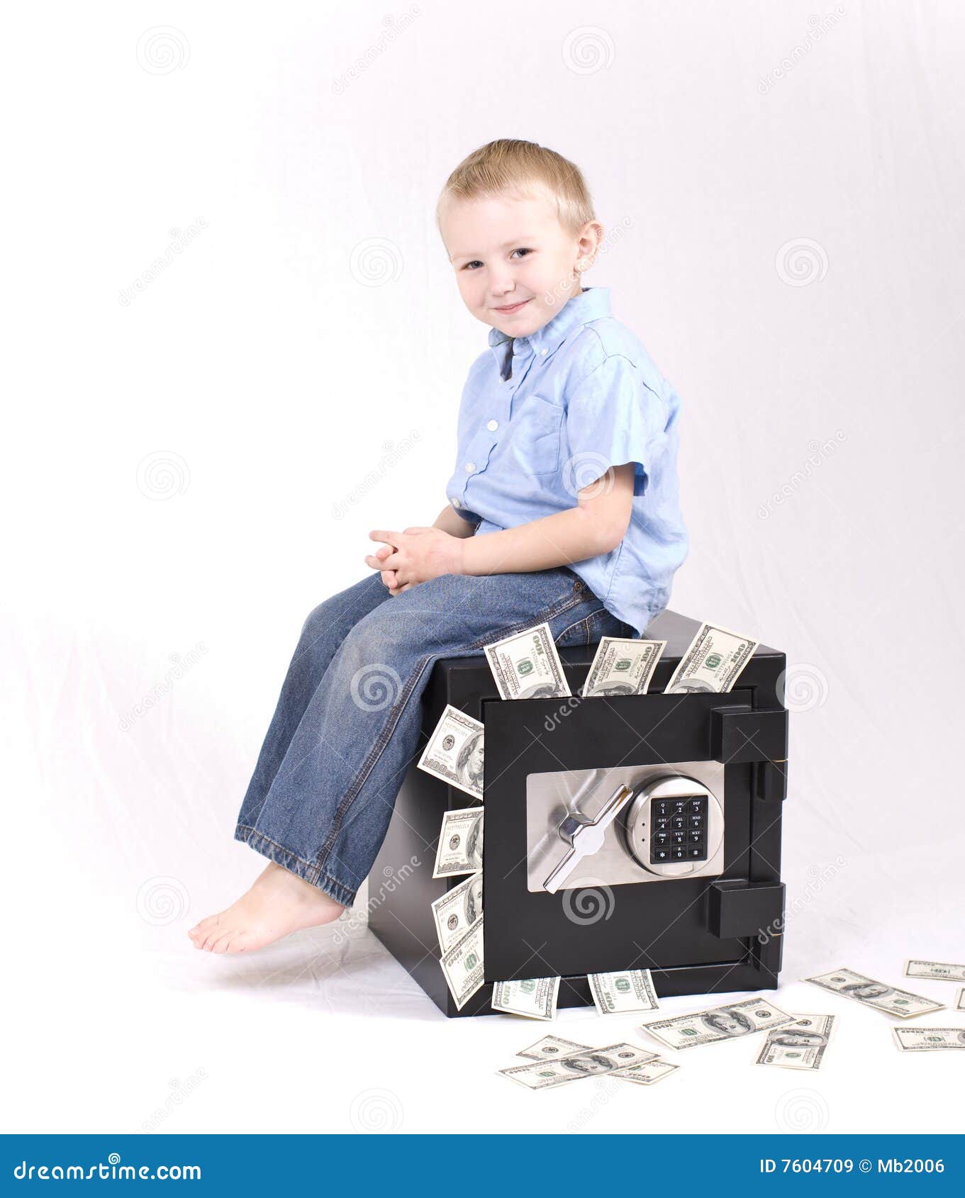 Kid with money stock image. Image of bonus, dividend, gamble - 7604709
