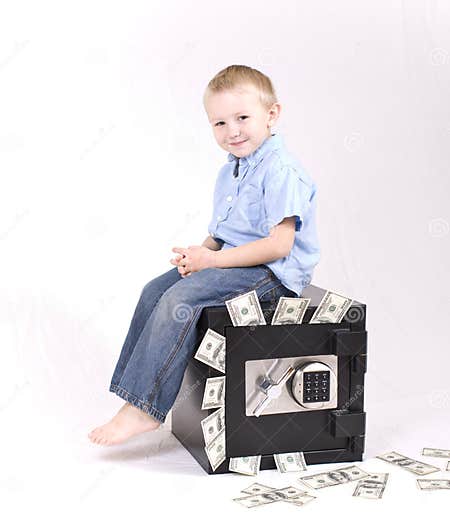 Kid with money stock image. Image of bonus, dividend, gamble - 7604709