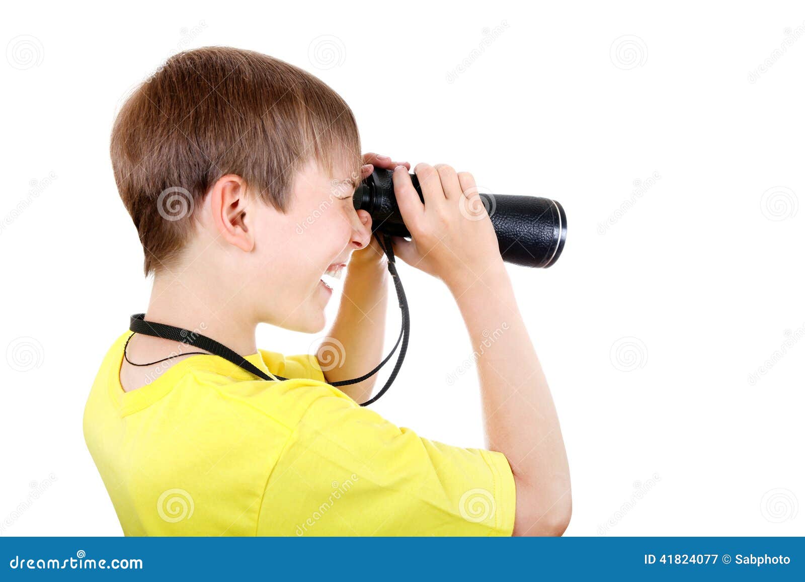Kid with Monocle stock image. Image of person, look, single - 41824077