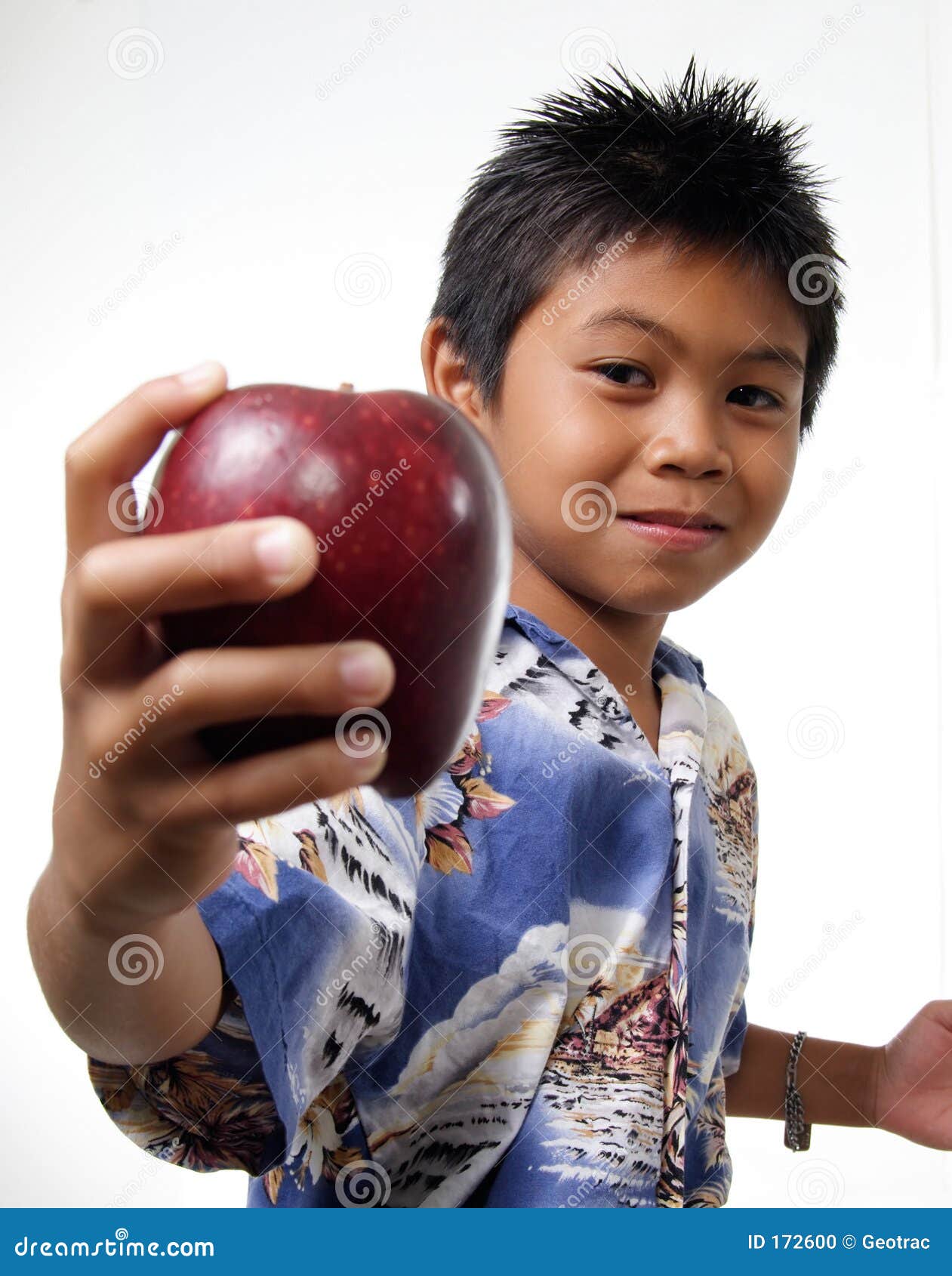 Kid offering apple stock photo. Image of offer, youth, cute - 172600