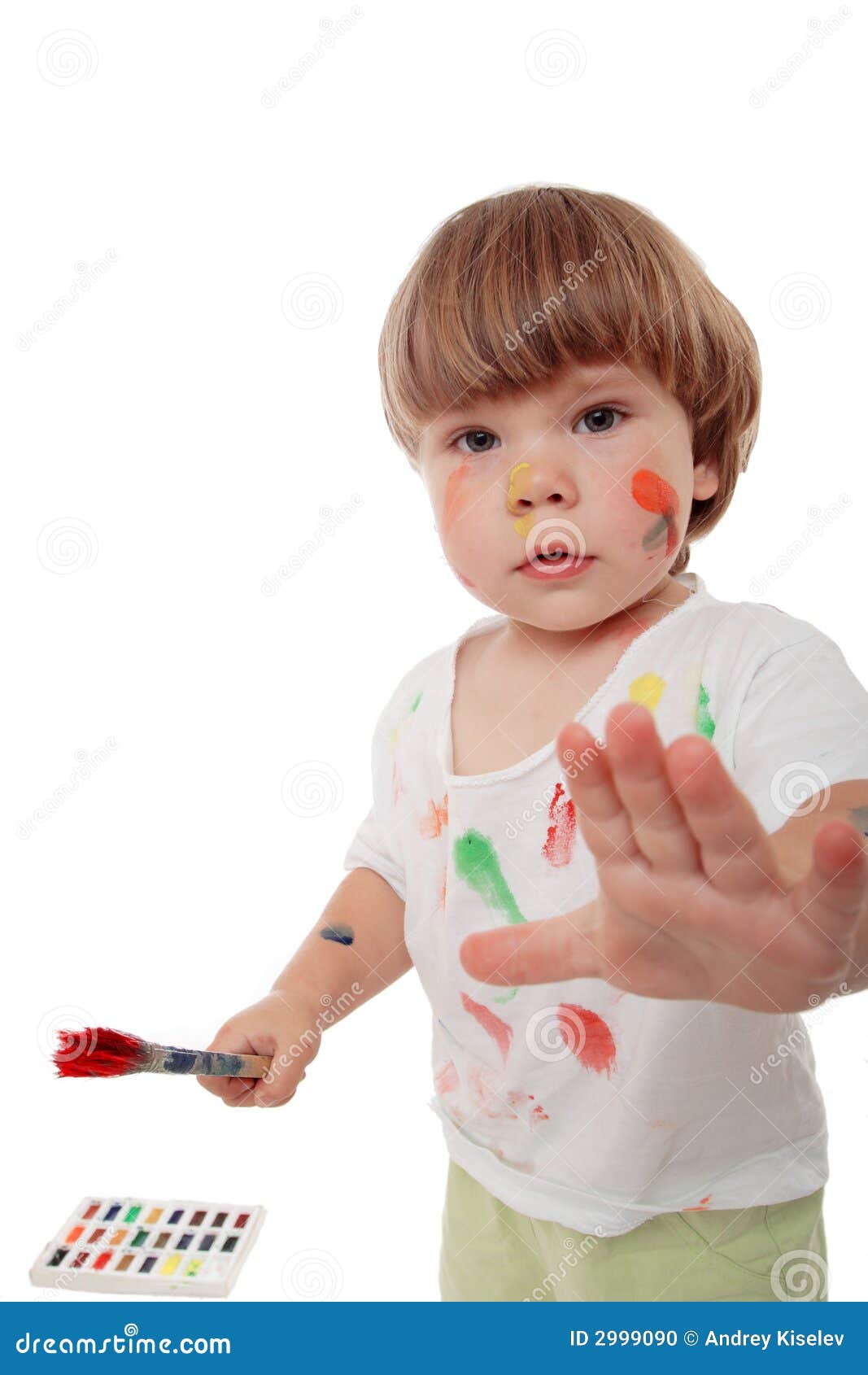 Kid paint stock photo. Image of play, crayon, inspiration - 2999090