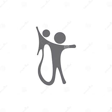 Kid Parent Connection Relationship Symbol Vector Stock Vector ...