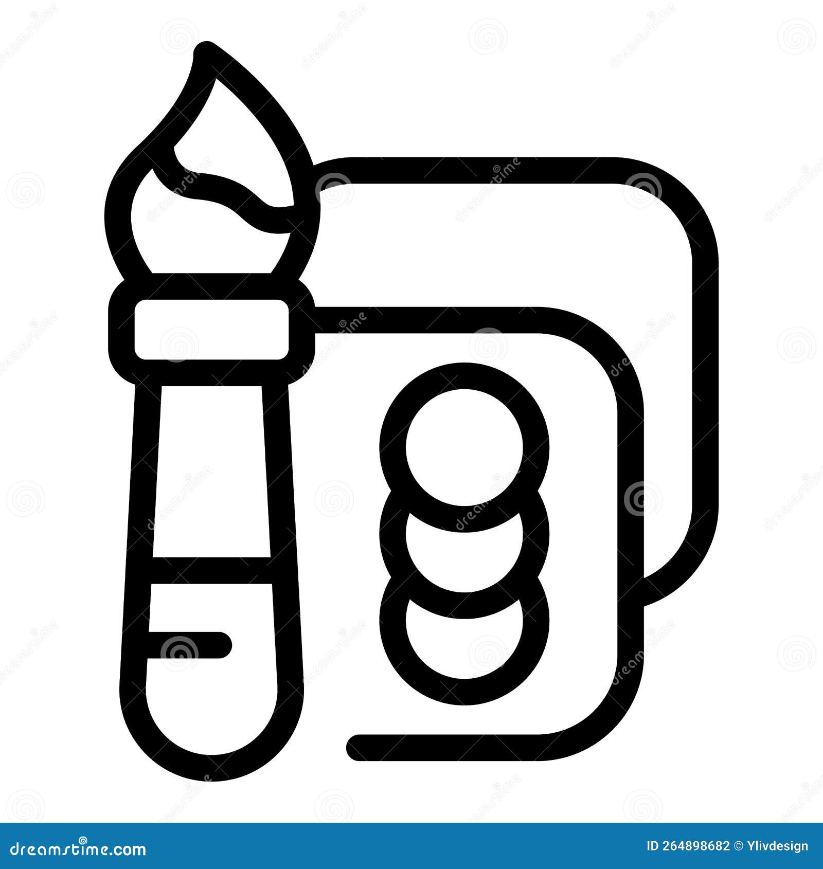 Kid Pencil Icon Outline Vector. Preschool Learn Stock Vector ...