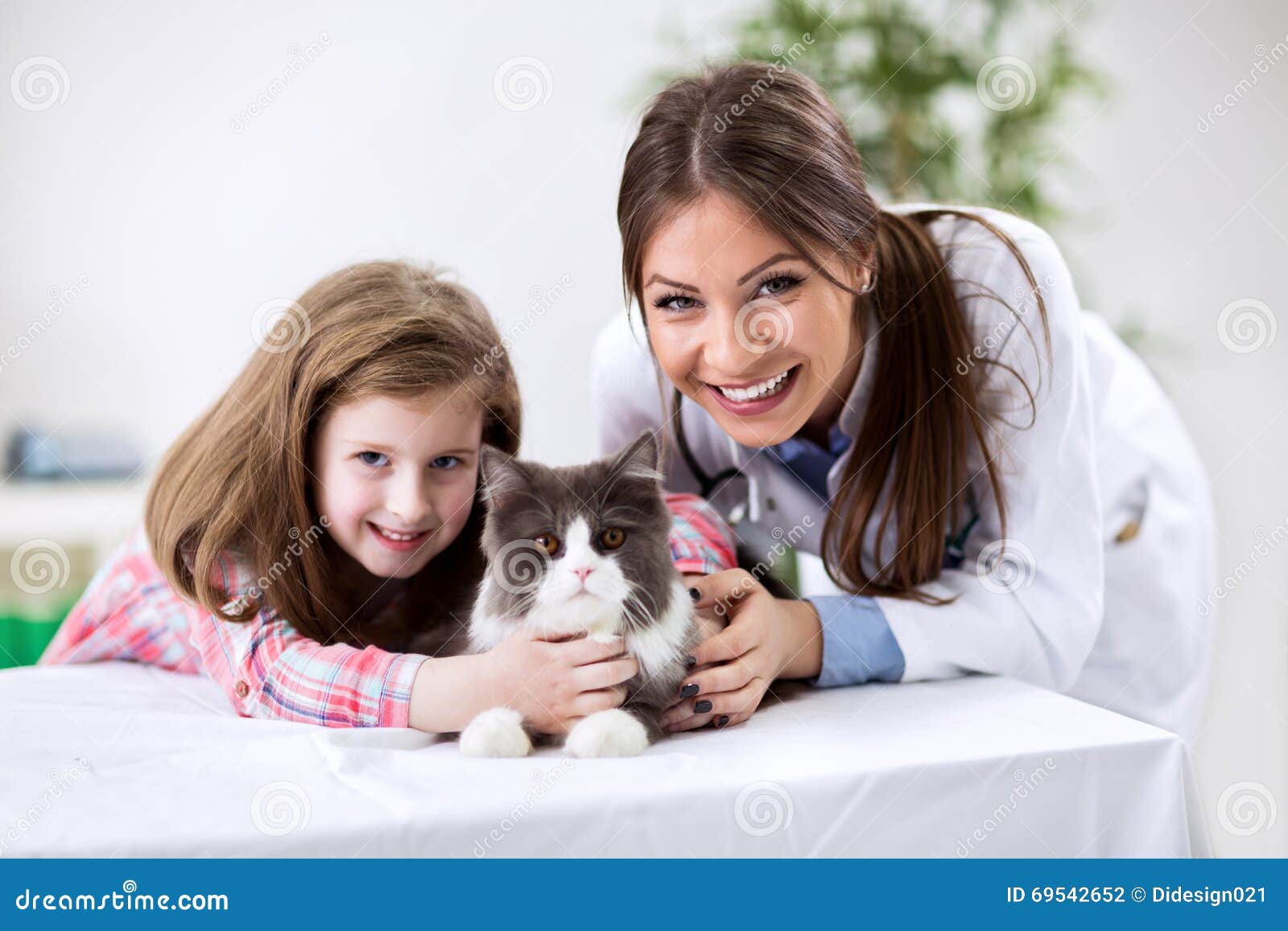 Kid with Pet at the Veterinary Doctor Stock Photo - Image of people ...