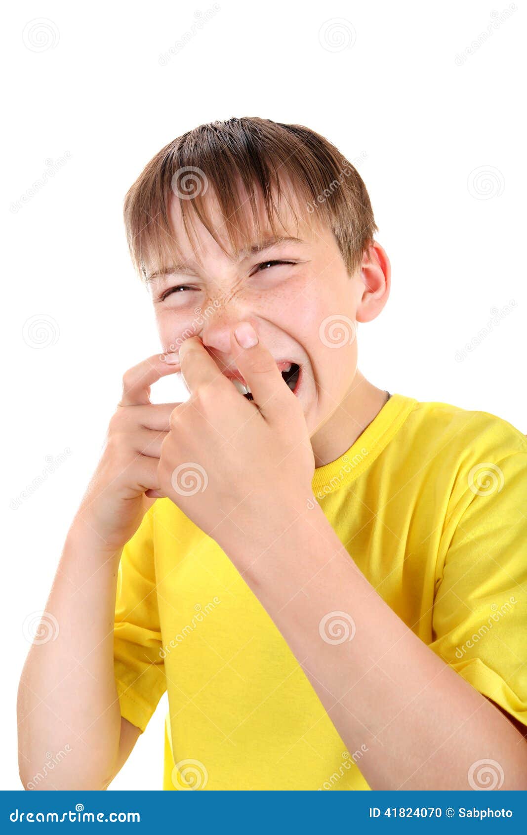 Kid with Pimple stock photo. Image of european, finger - 41824070