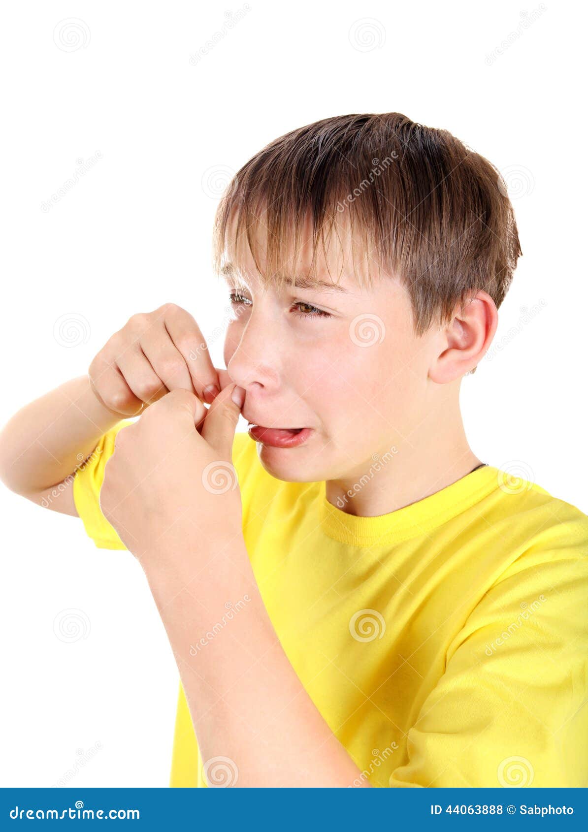 Kid with Pimple stock photo. Image of dermatology, adolescence - 44063888