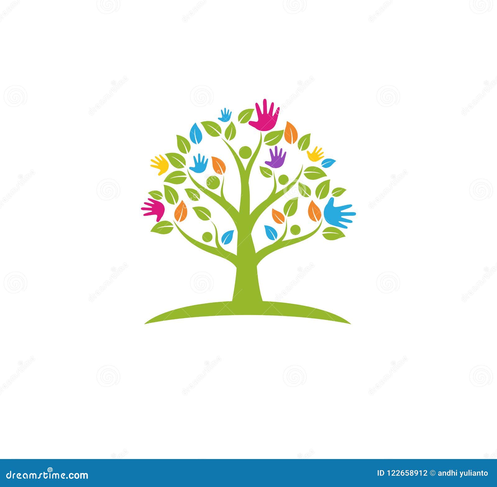 Hand Tree Logo Stock Images - 300 Photos