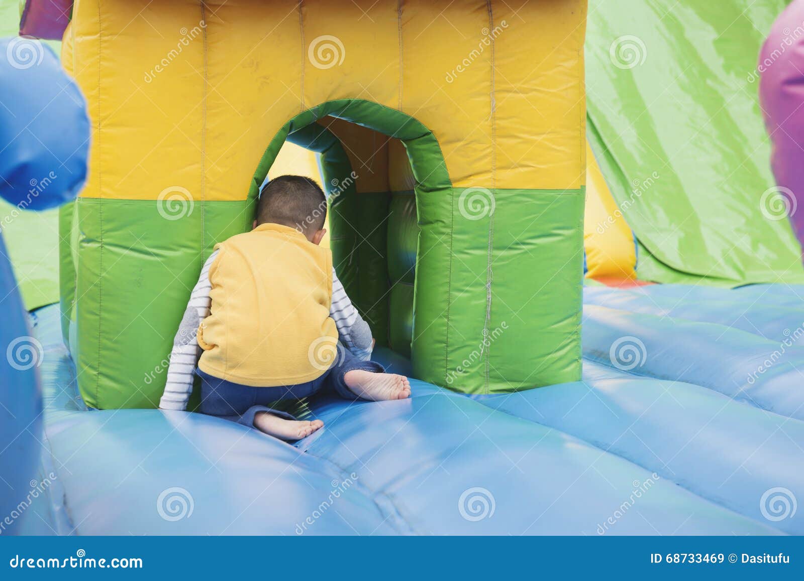 Kid Playing Hiding Seek Game Stock Image - Image of recreation, back ...