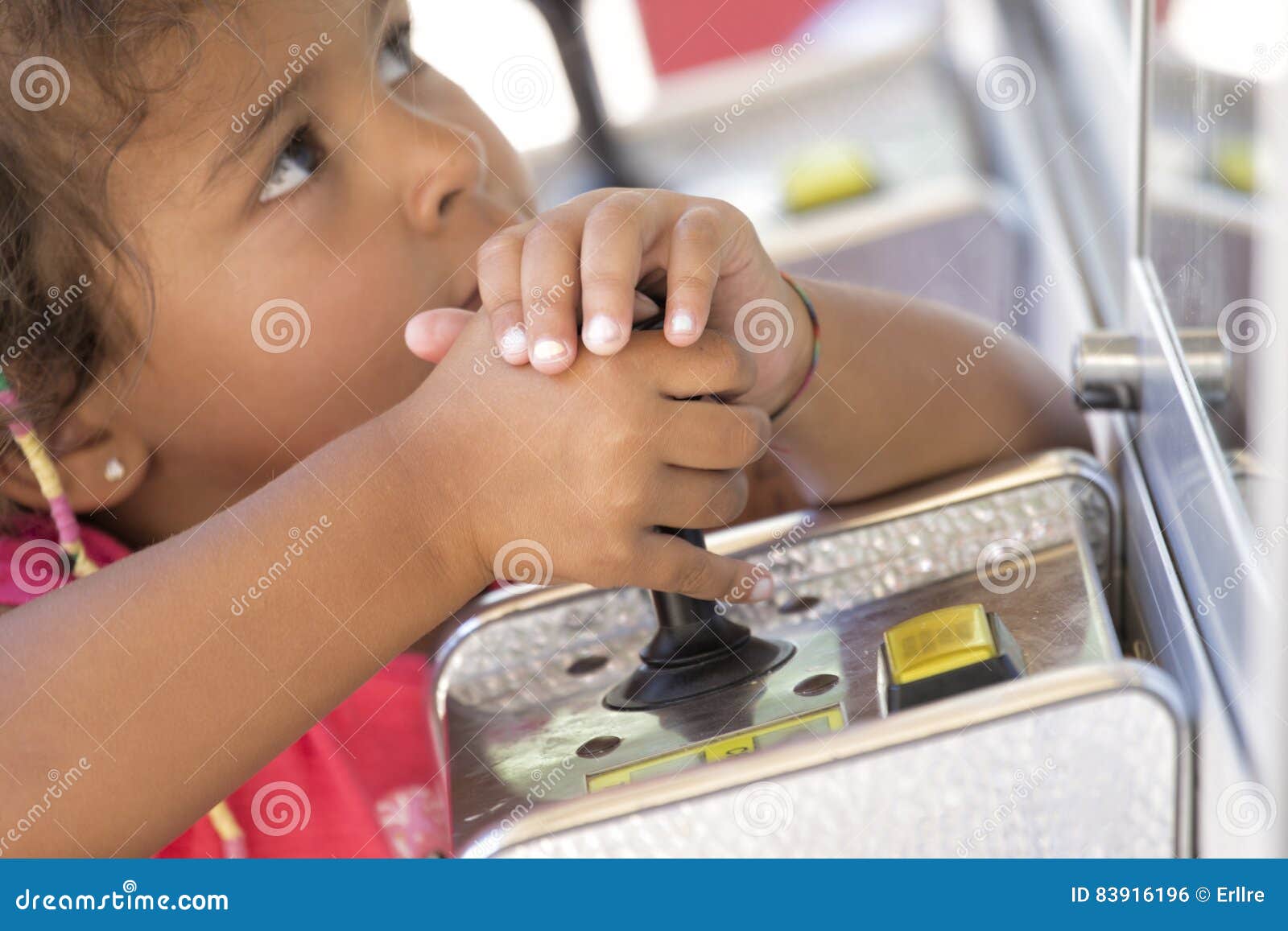 Kid playing with joystick stock photo. Image of leisure - 83916196