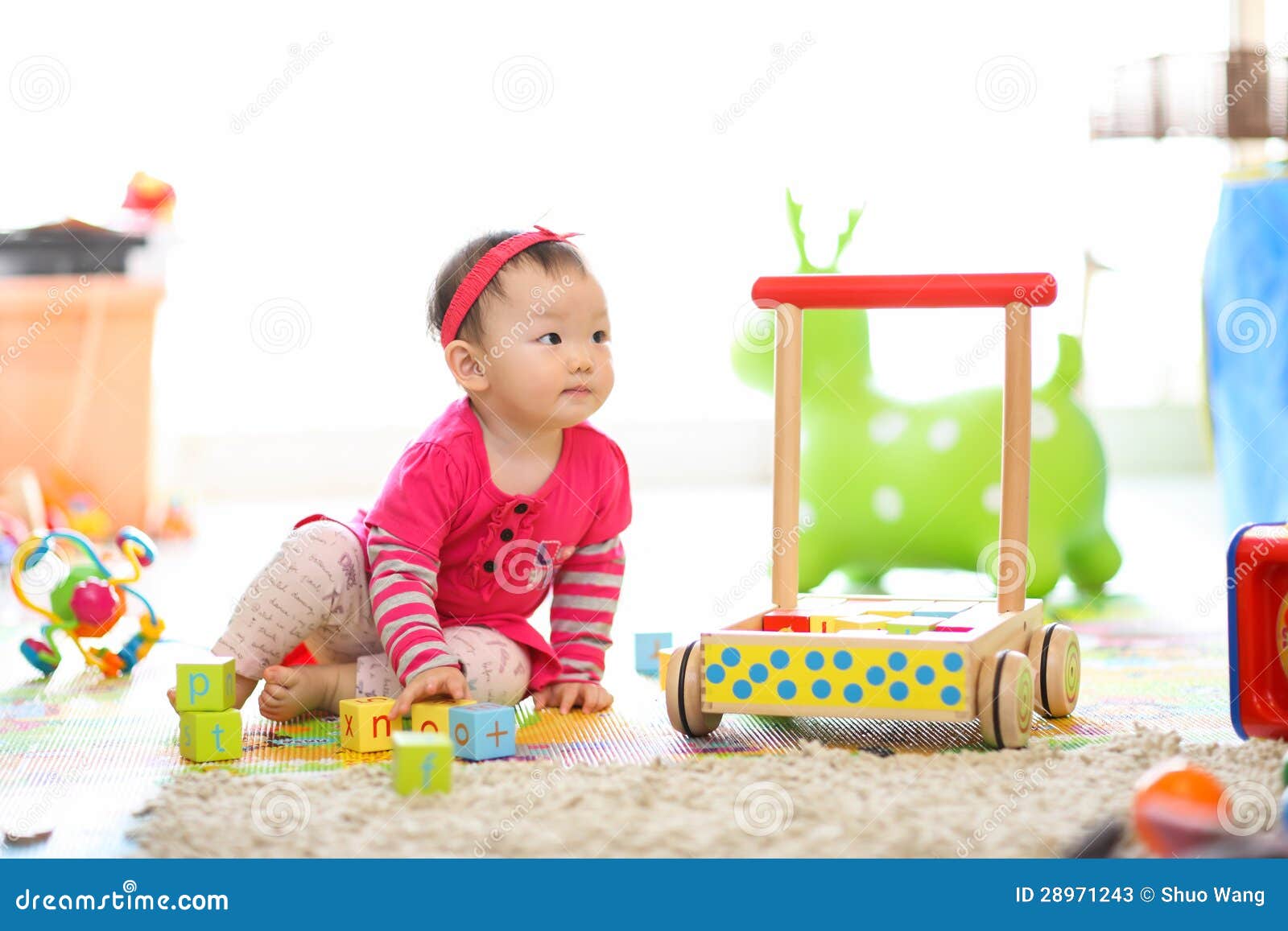 Kid playing toys stock image. Image of playful, leisure - 28971243