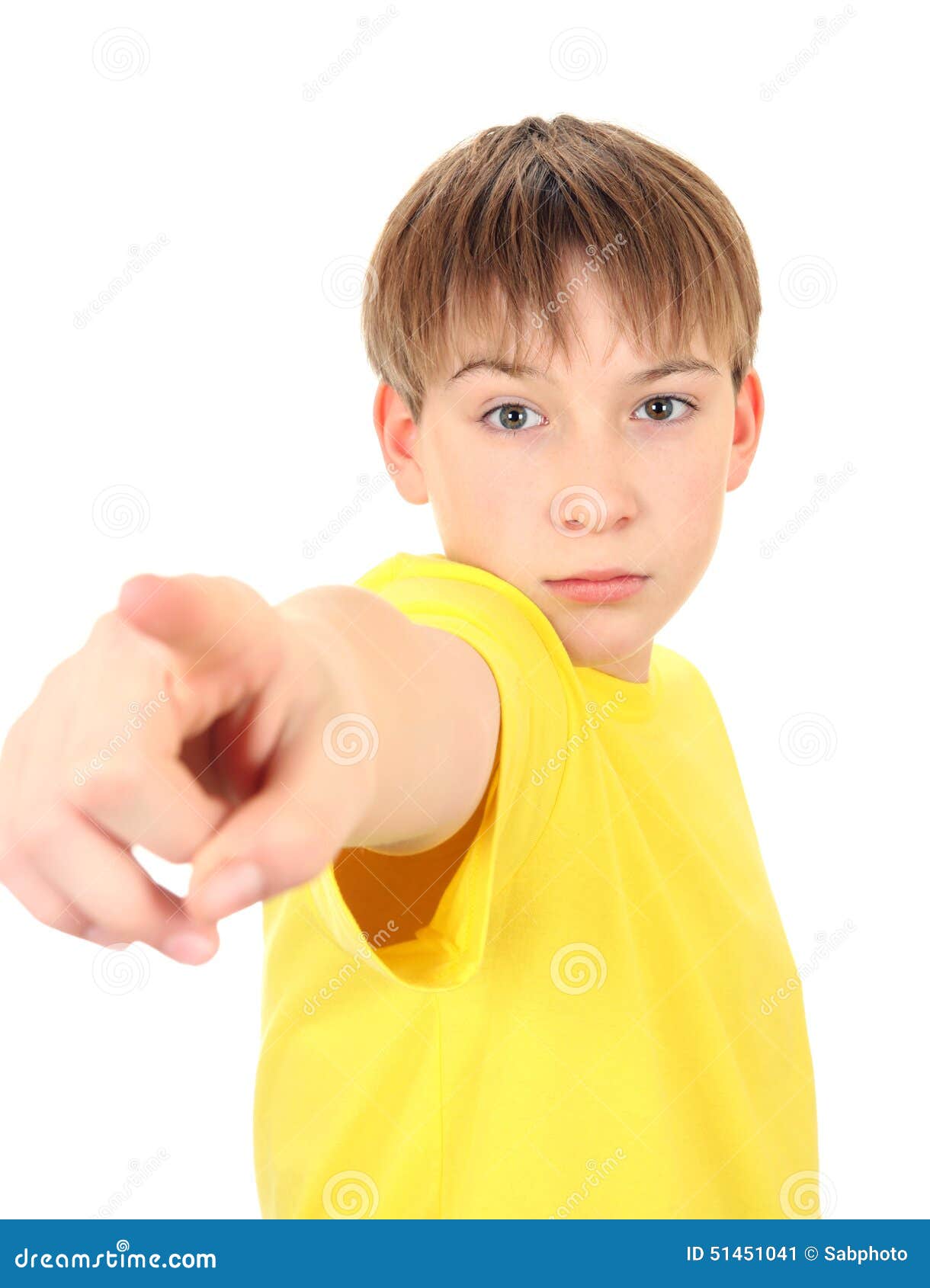 Kid Pointing stock image. Image of teen, caucasian, show - 51451041