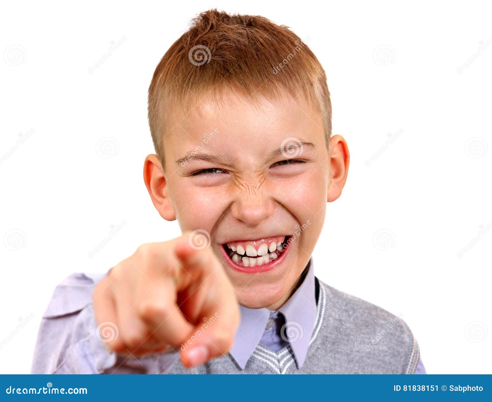 Kid Pointing at You stock image. Image of schoolboy, hand - 81838151