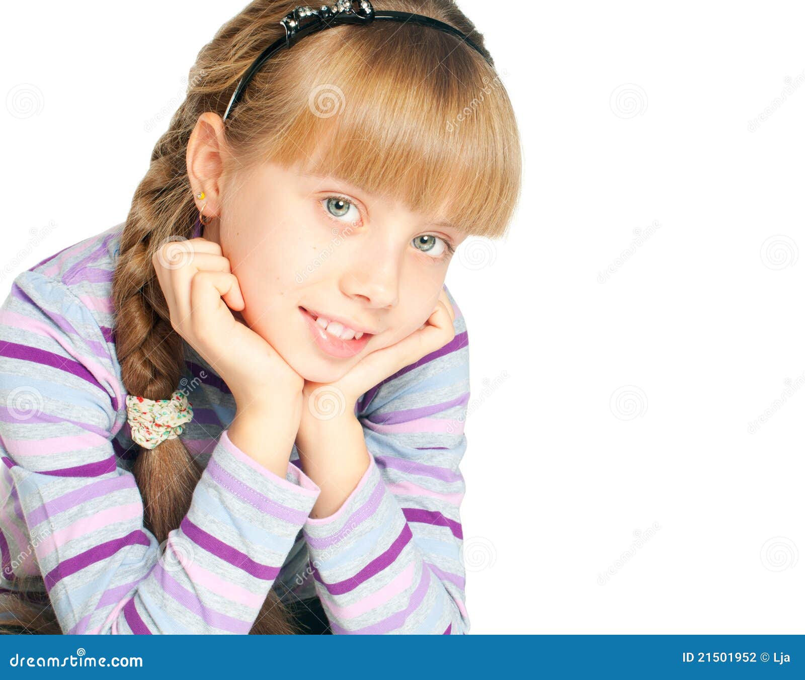Kid portrait stock photo. Image of girl, isolated, pretty - 21501952
