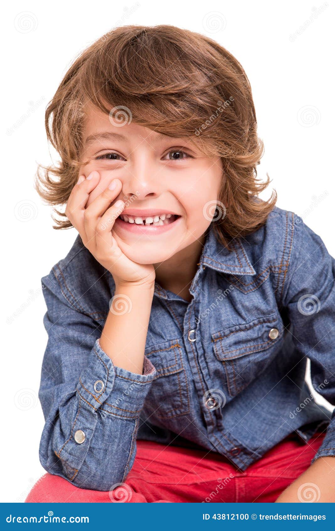 Kid posing for camera stock photo. Image of portrait - 43812100