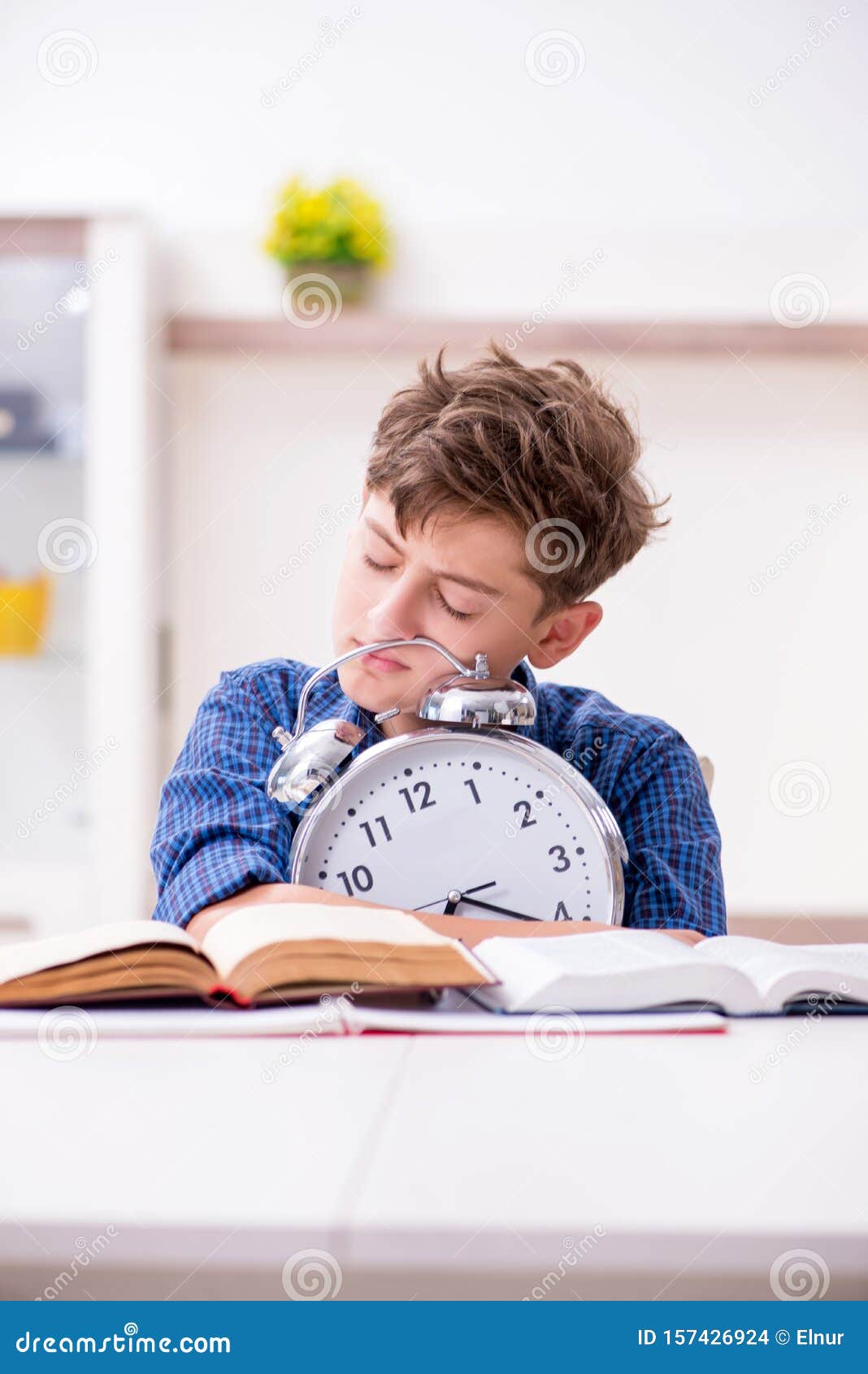 Kid Preparing for School at Home Stock Photo - Image of elementary ...