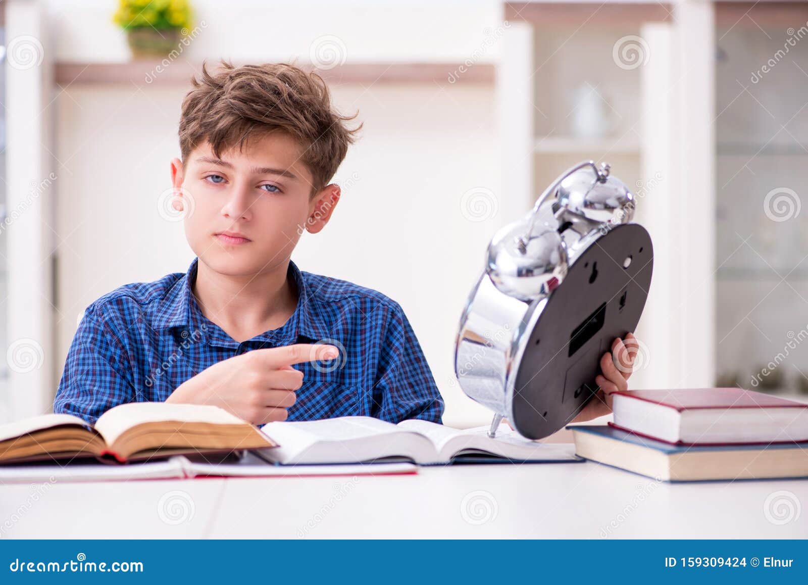 Kid Preparing for School at Home Stock Photo - Image of preparing ...