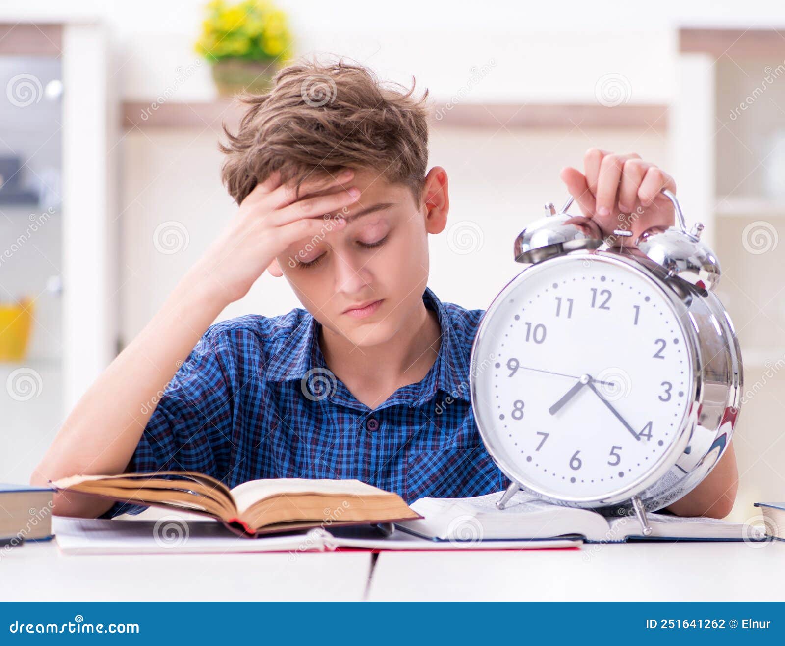 Kid Preparing for School at Home Stock Photo - Image of pressure ...