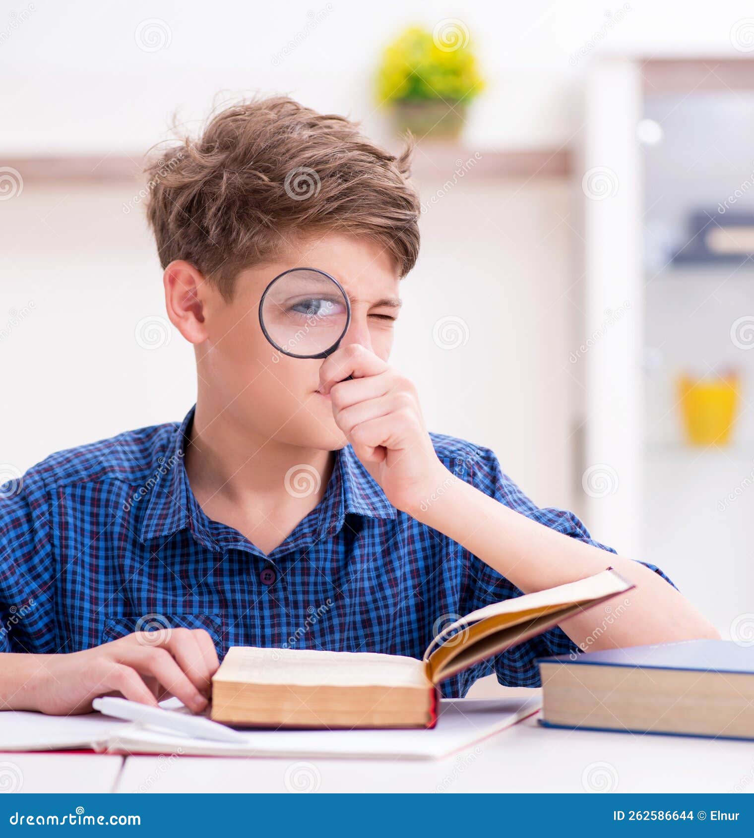 Kid Preparing for School at Home Stock Photo - Image of little, primary ...