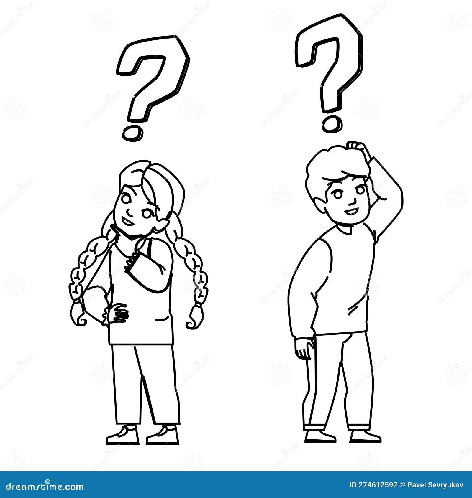 Kid question vector stock vector. Illustration of concept - 274612592