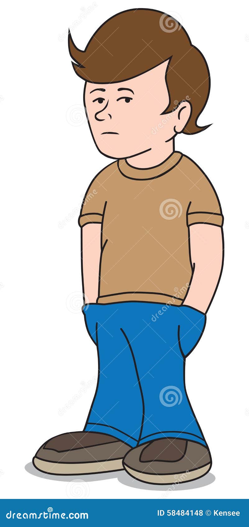 Kid with Question stock vector. Illustration of humble - 58484148