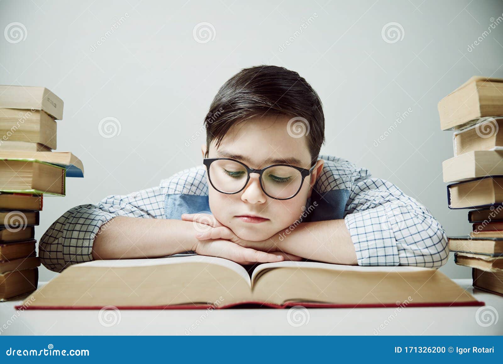 Kid reading books stock photo. Image of learn, book - 171326200