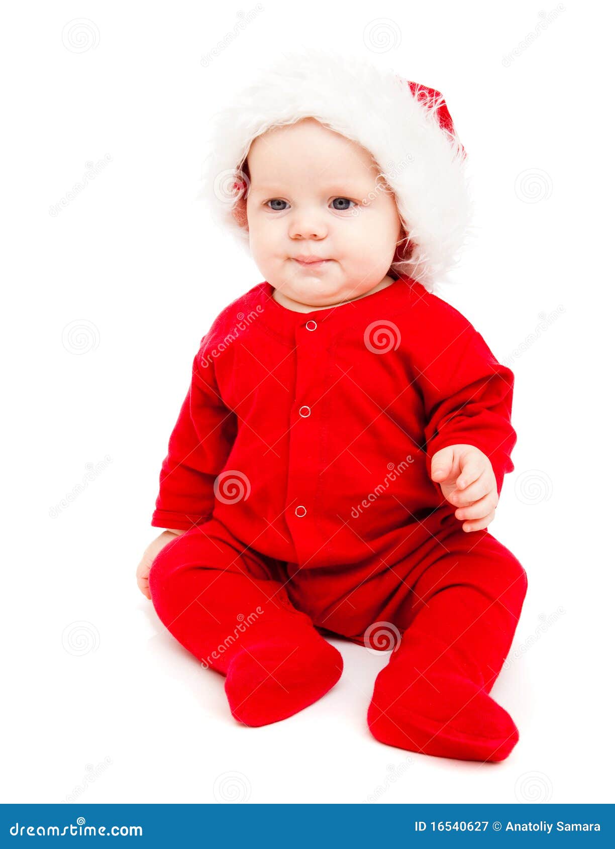 Kid in red stock image. Image of attractive, little, baby - 16540627