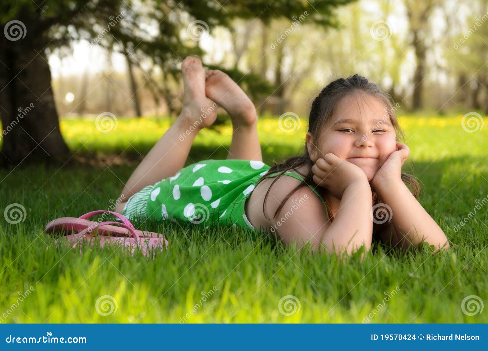 Kid Relaxing Outside stock photo. Image of cheerful, closed - 19570424