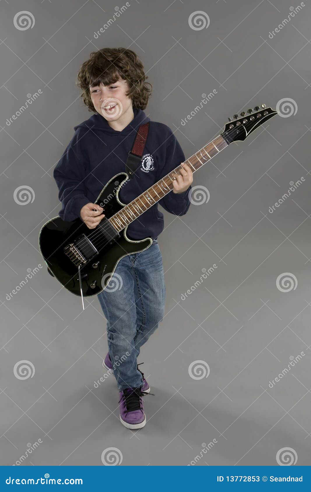 Kid rocker stock image. Image of band, playing, isolated - 13772853