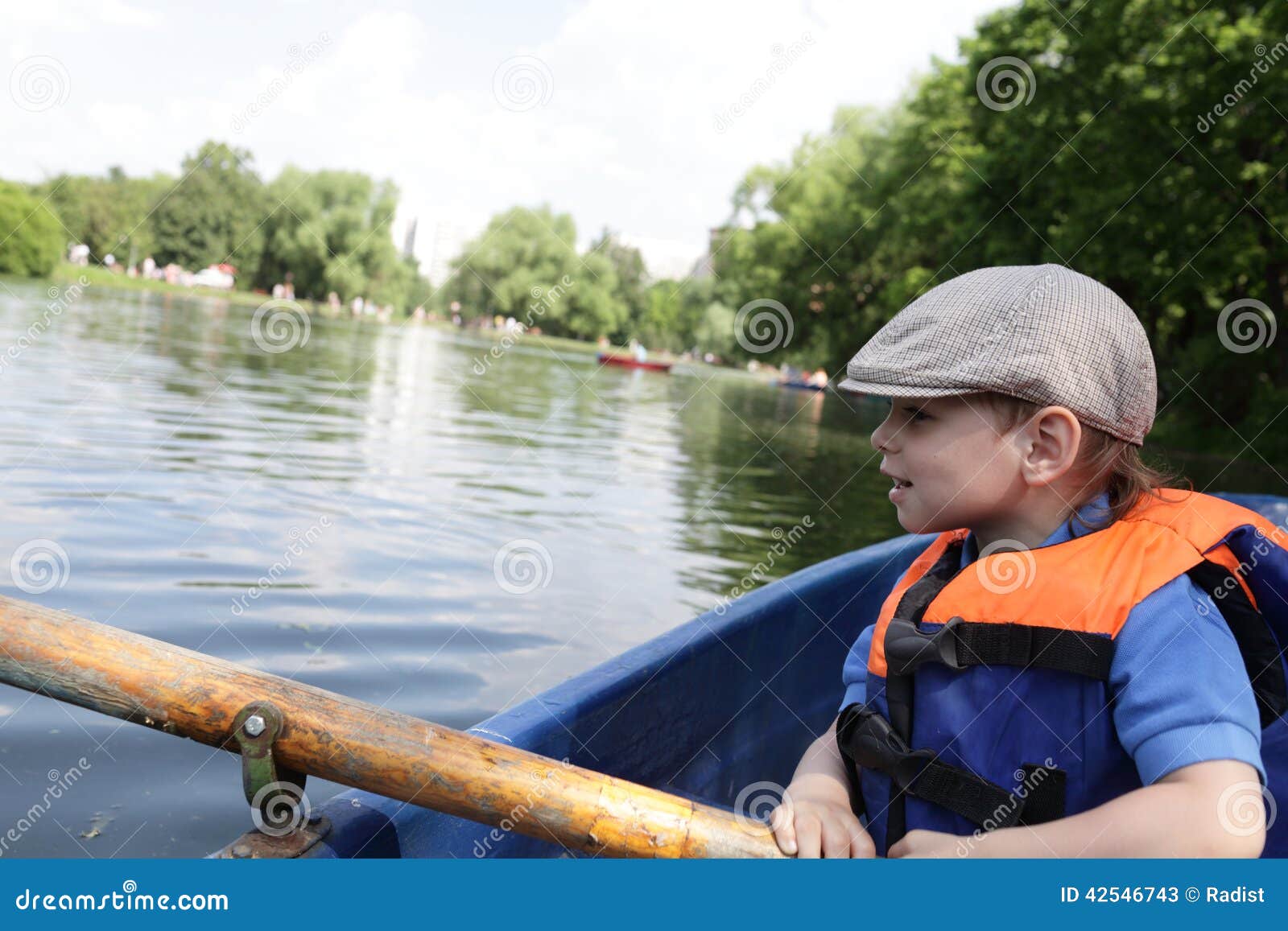 Kid rowing boat stock image. Image of kayak, lake, achievement - 42546743