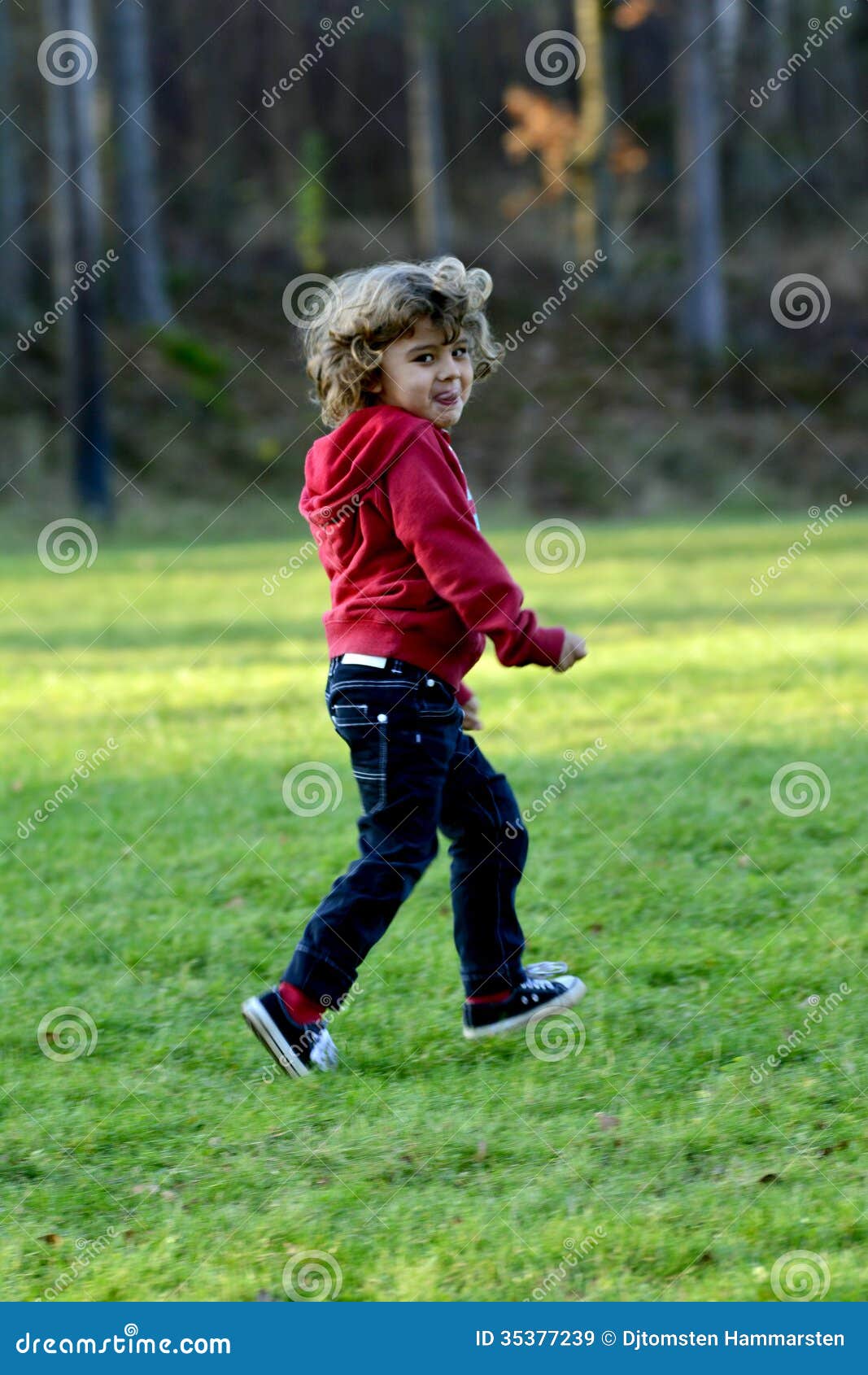 Kid running an jumping stock image. Image of friends - 35377239