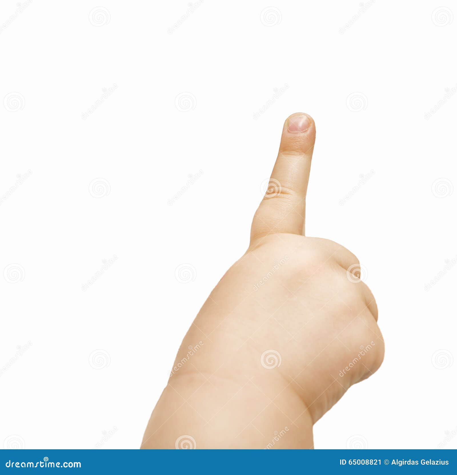 Kid s hand pointing out stock image. Image of gesture - 65008821