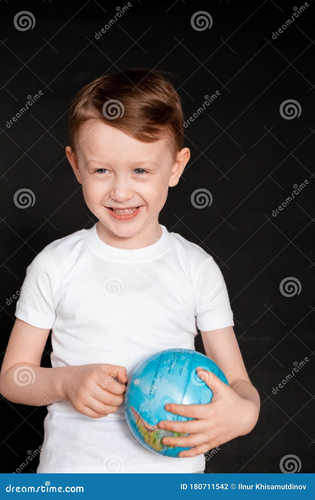 Kid in Self Isolation Looking at Globe Learning about Covid-19 ...