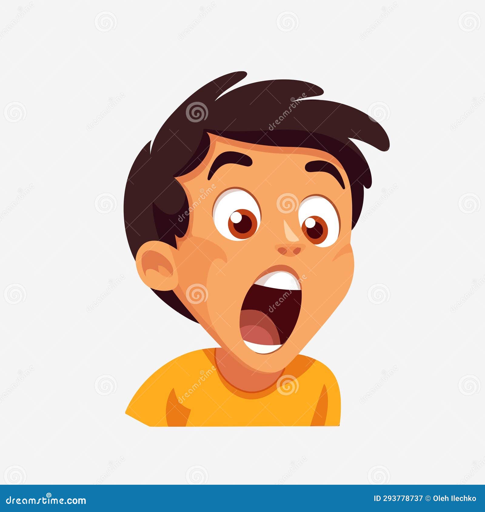 Kid Shouts Vector Flat Minimalistic Isolated Illustration Stock Vector ...