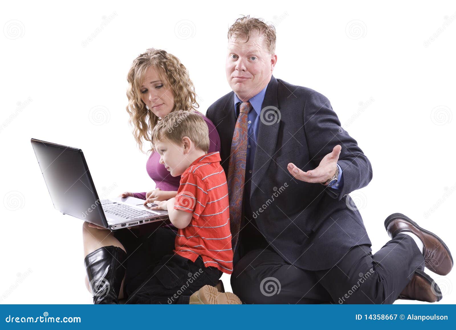 Kid Showing How To Run Computer Stock Image - Image of employment ...
