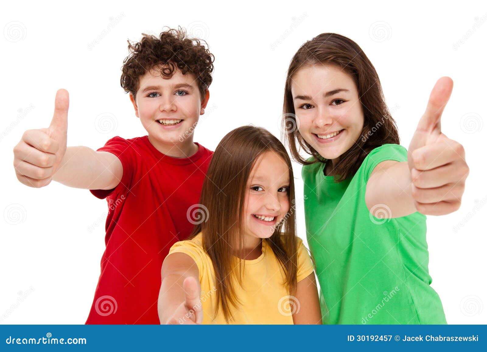 Kids Showing OK Sign Isolated on White Background Stock Image - Image ...