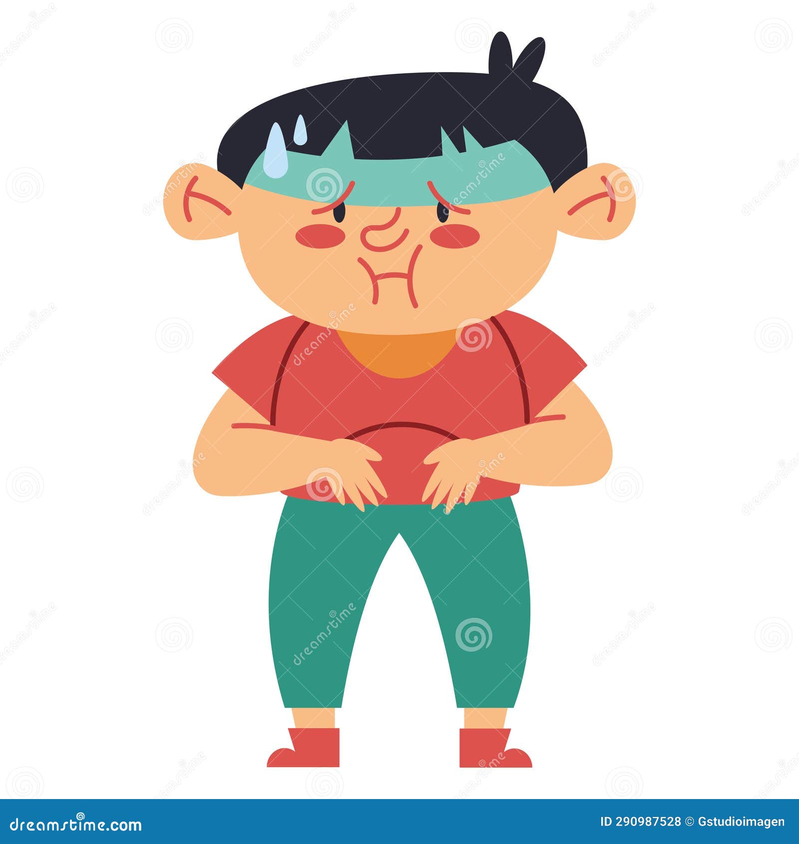 Vomit Vector Icon Isolated On White Background. Outline, Thin Line ...