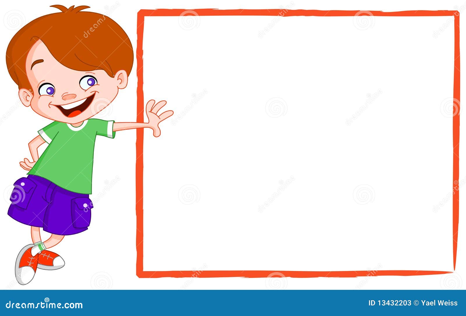 Kid with sign stock vector. Illustration of birthday - 13432203