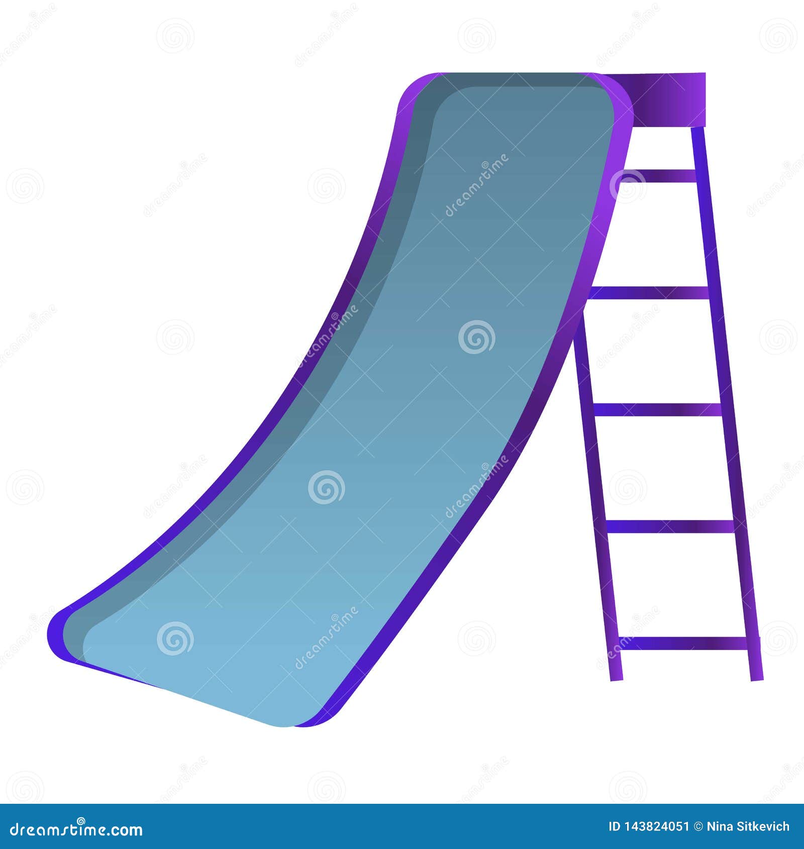 Kid Slide Icon, Cartoon Style Stock Vector - Illustration of blue ...
