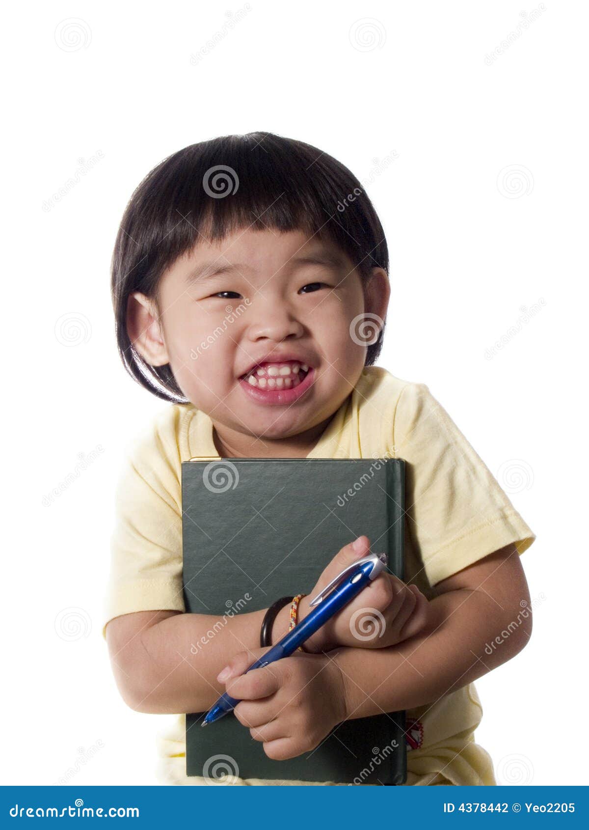 Kid smile with book stock photo. Image of young, hold - 4378442
