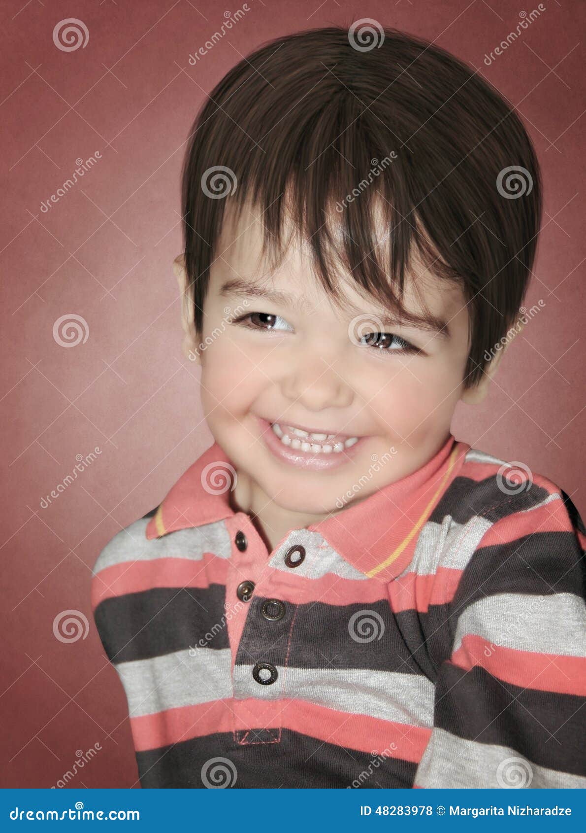 Kid with smile stock photo. Image of little, portrait - 48283978