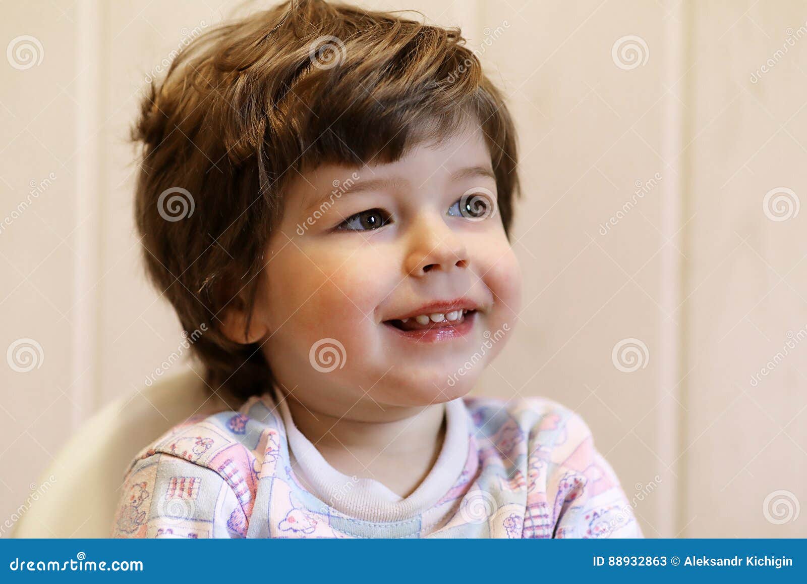 Kid Smiling and Have Fun White Background Stock Image - Image of cute ...