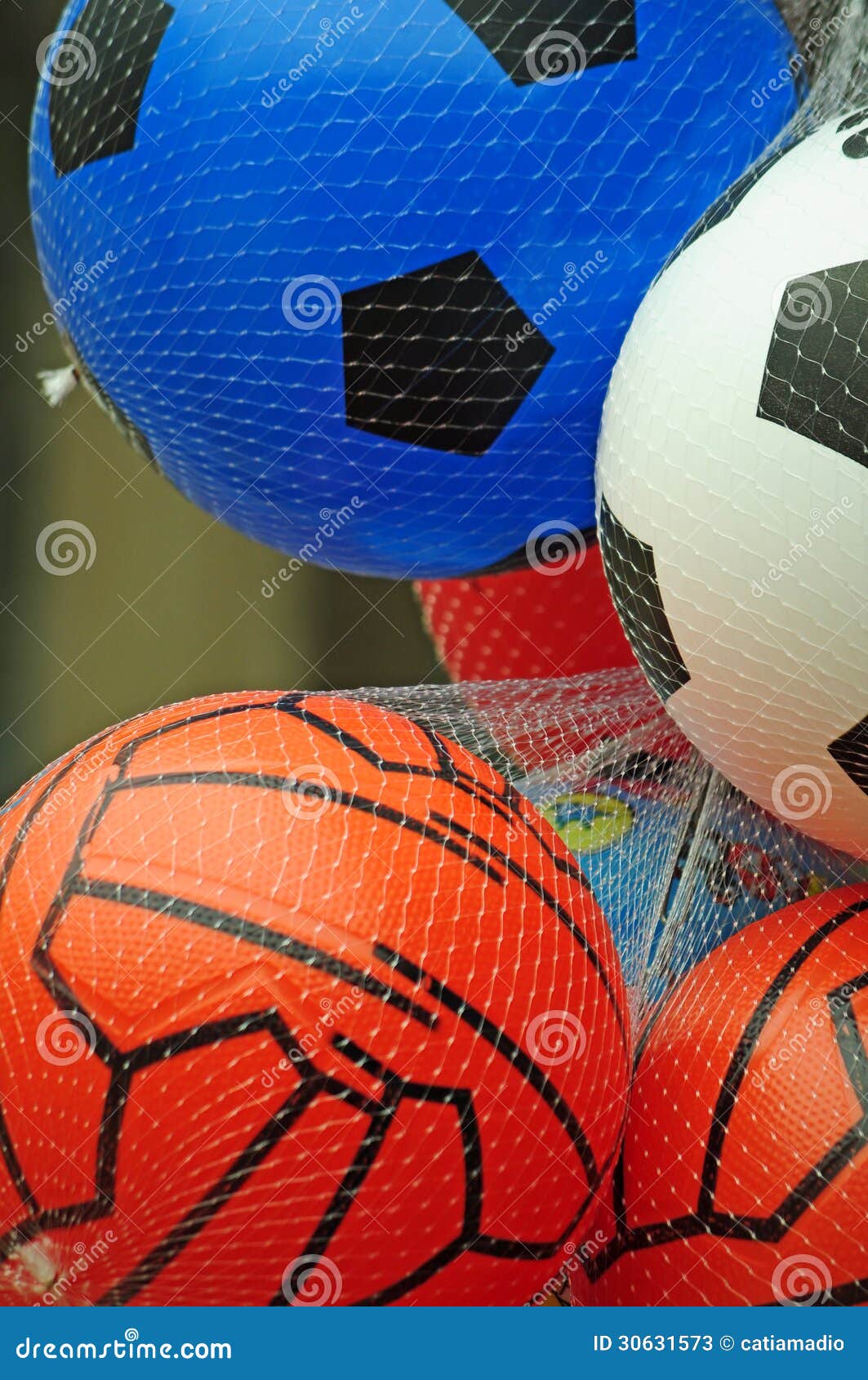 Kid soccer balls stock image. Image of toys, balls, colorful - 30631573