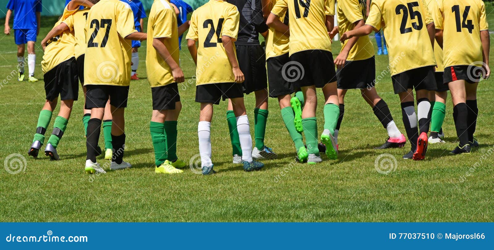 Kid Soccer Team after Match Stock Photo - Image of competition, striker ...