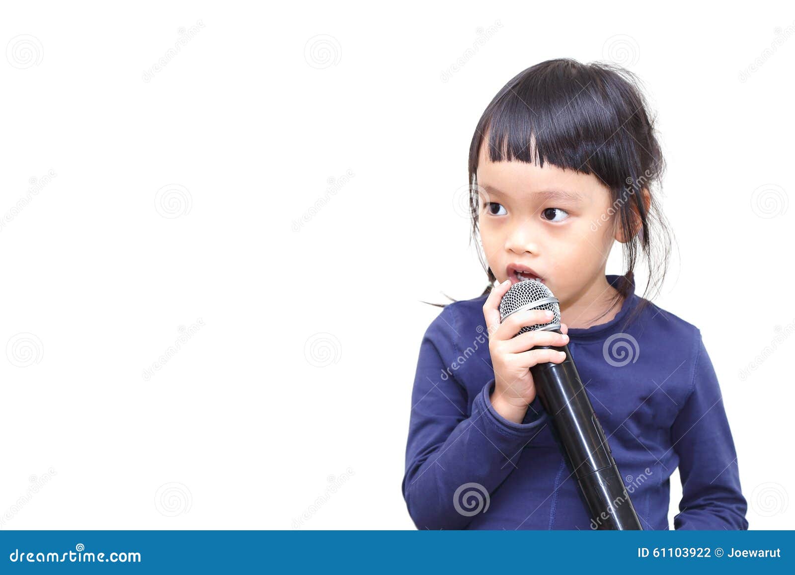 Kid speaking stock photo. Image of isolated, person, audio - 61103922