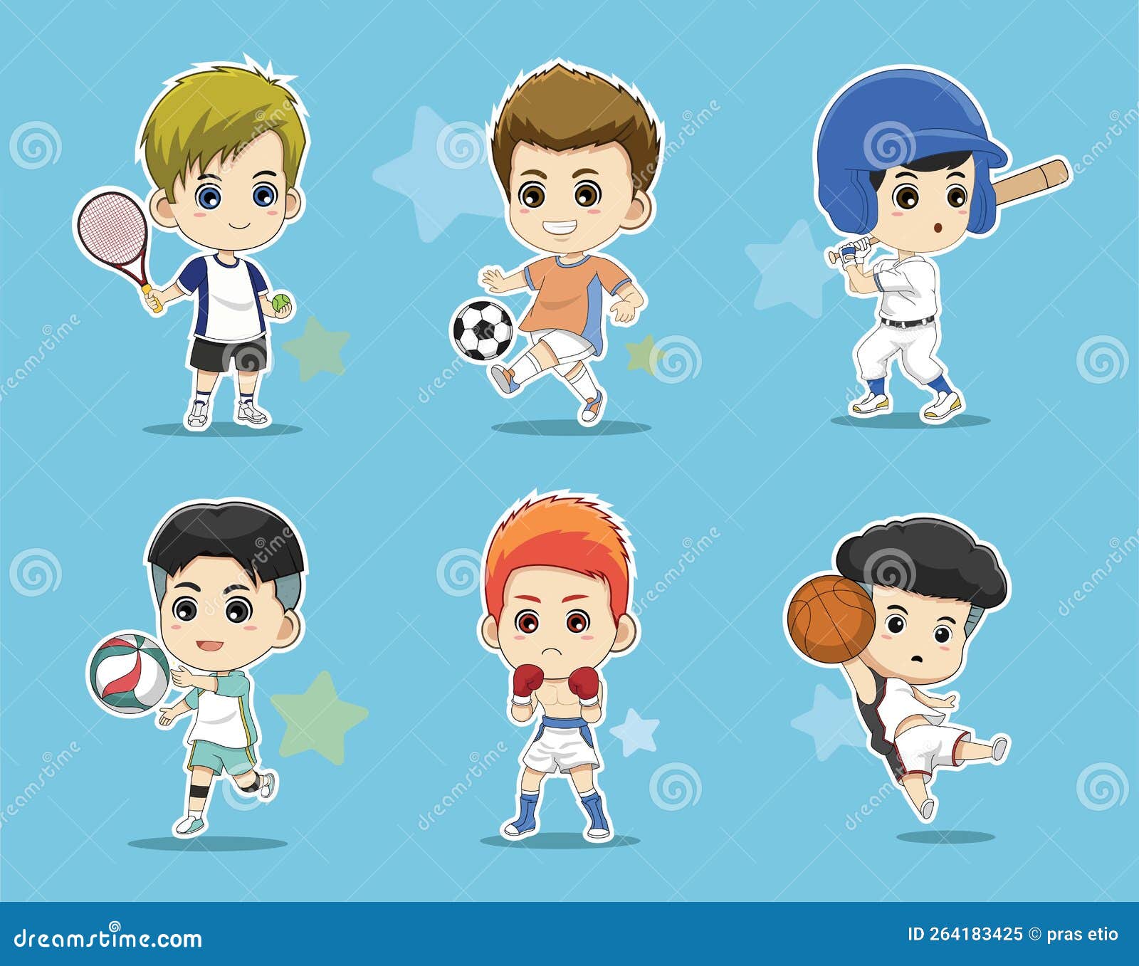 Kid Sport in action stock vector. Illustration of athlete - 264183425