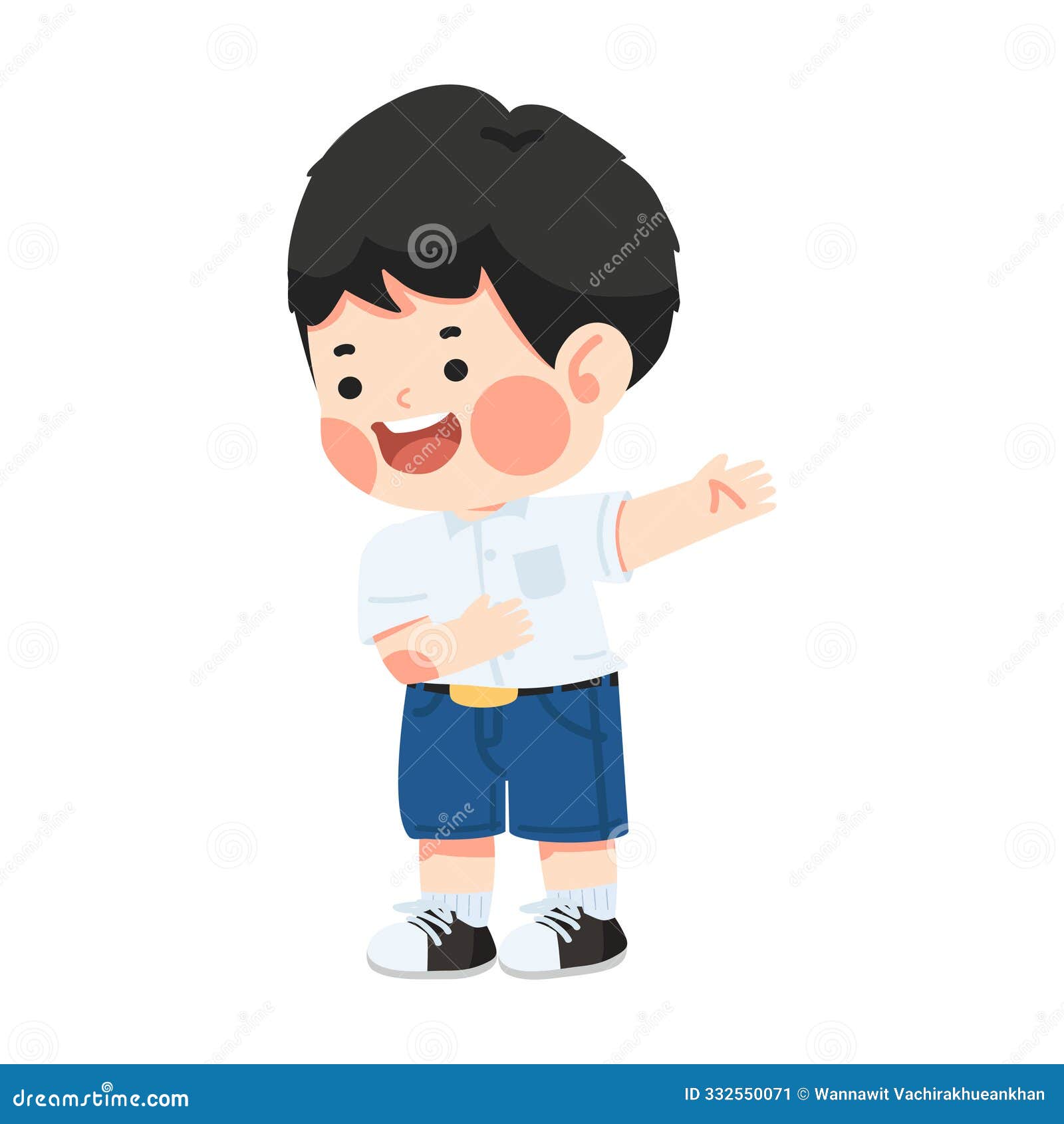 Kid Student Welcome and Cartoon Character Stock Illustration ...